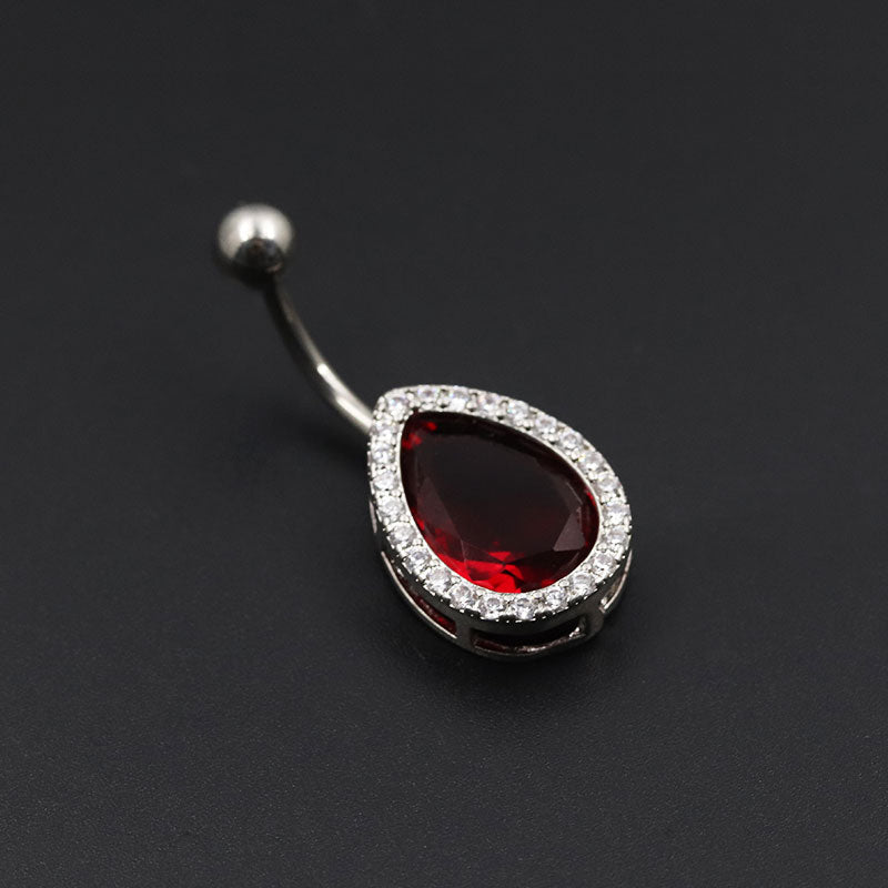 Ruby Belly Button Ring - 14G - PiercingArt
