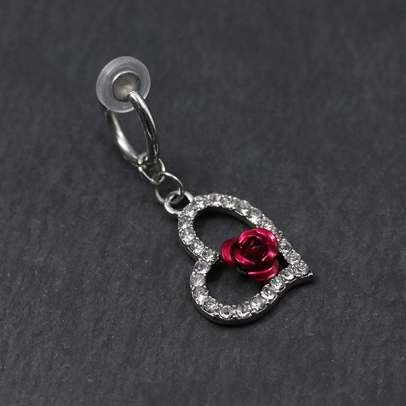 Belly Button Rings Flower - Clip On - PiercingArt