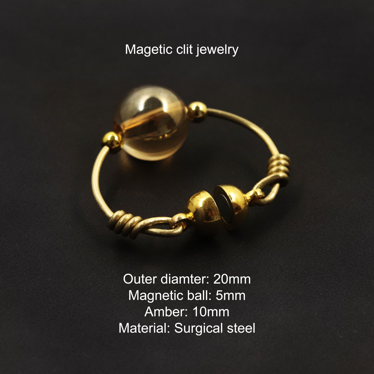 Fake Clit Ring - Magnet - PiercingArt